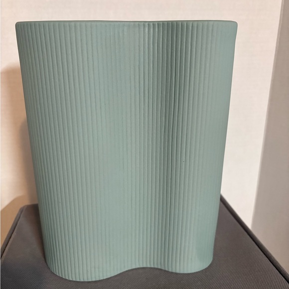 Accents | Brand New Ceramic Infinity Vase Blue 9 Inches Tall | Poshmark
